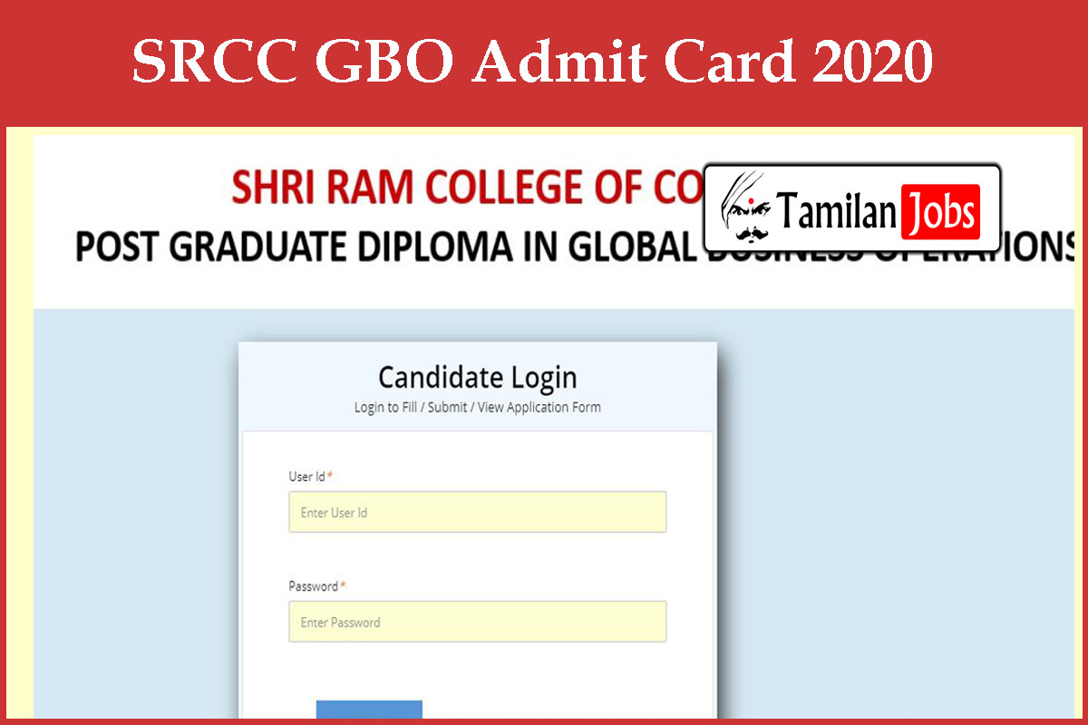 SRCC GBO Admit Card 2020 OUT | Global Business Operations Entrance Exam ... SRCC GBO Admit Card 2020 OUT | Global Business Operations Entrance Exam ...