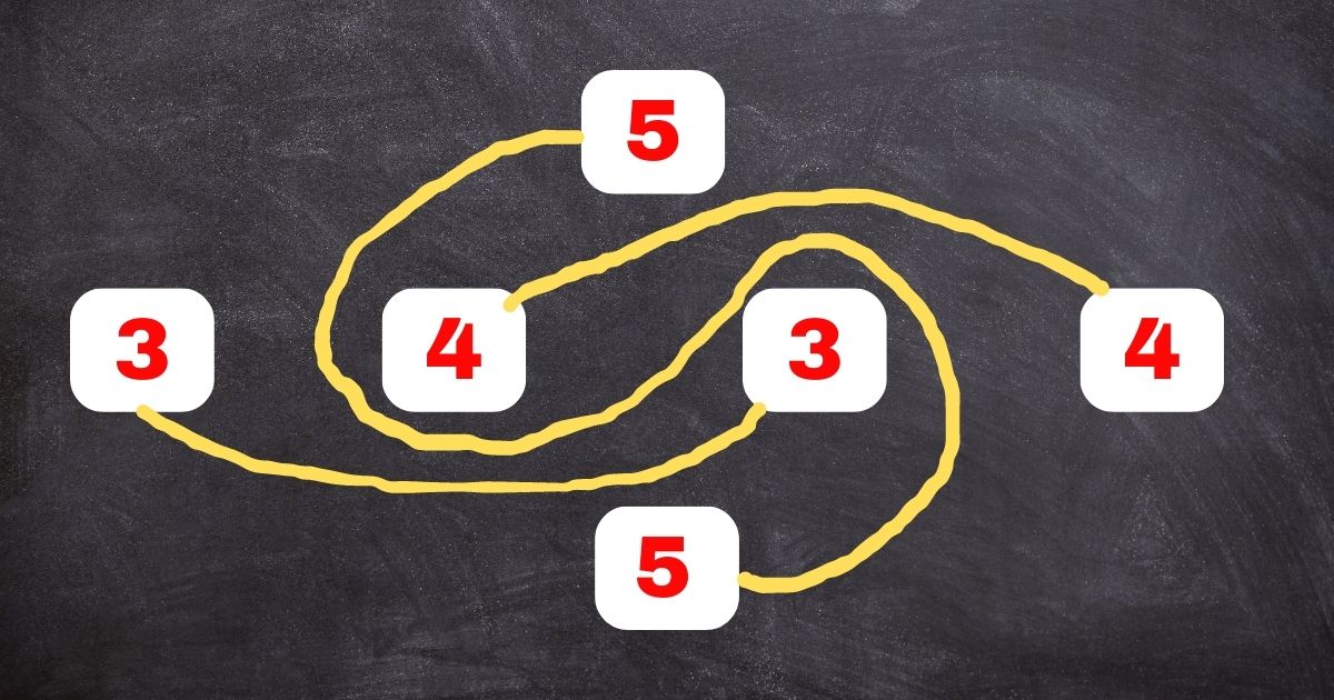 Brain Teaser: Can You Connect The Same Numbers Without Crossing Lines? Brain Teaser: Can You Connect The Same Numbers Without Crossing Lines?